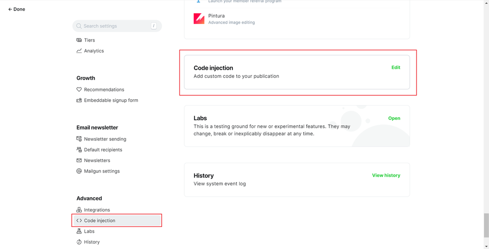 Ghost 博客中如何使用 Code Injection？图文教程
