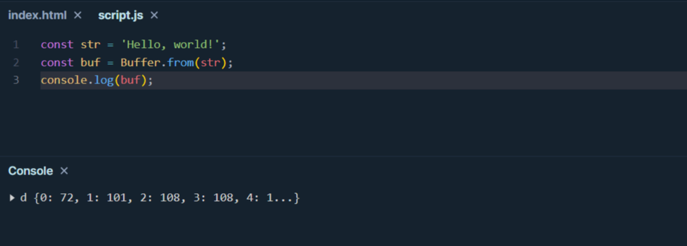 如何在 JavaScript 中将字符串转换为 Buffer？