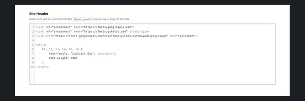 Ghost 博客中如何使用 Code Injection？图文教程