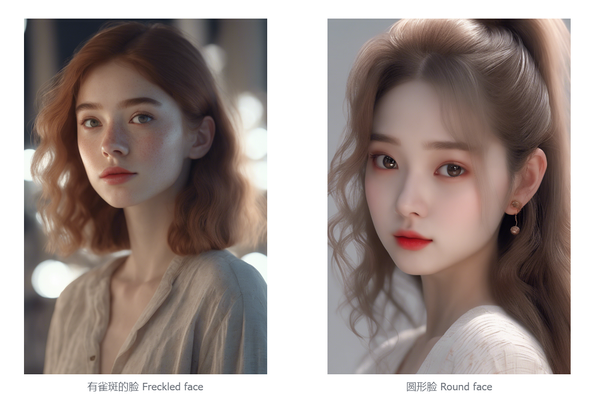 Stable Diffusion 脸型 Prompt 提示词，中英文对照！